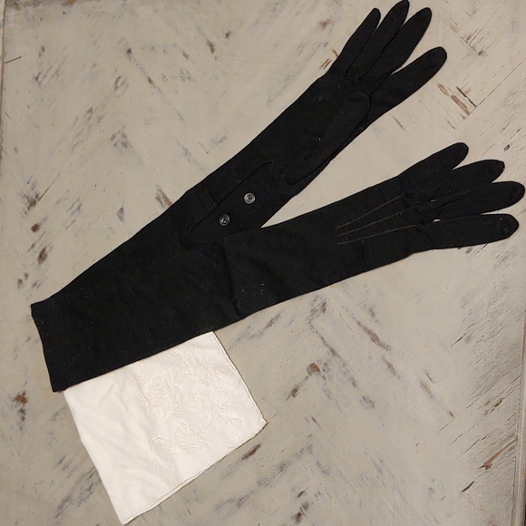 Vintage | Accessories | Vintage Long Black Opera Gloves | Poshmark